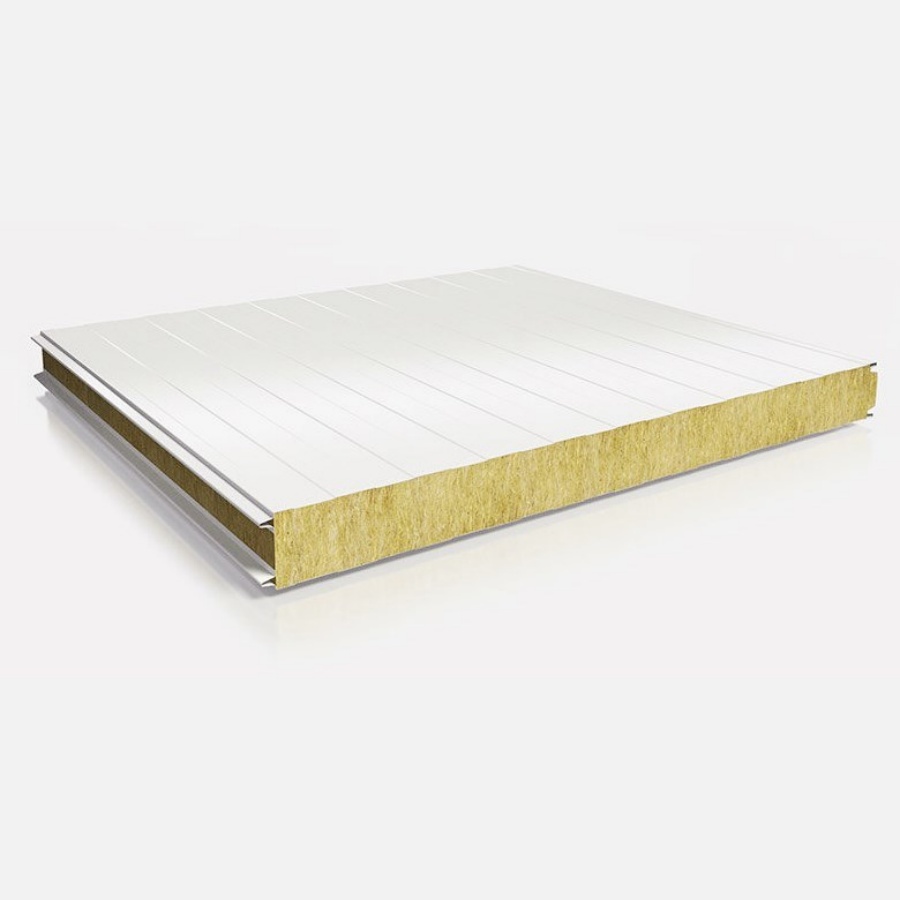 Fireproof Rockwool Sandwich Panel Exterior Wall Panel for Contemporary ...